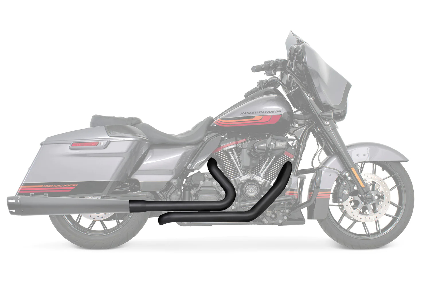 Freedom Tuck and Under Exhaust Header Head Pipe Black
